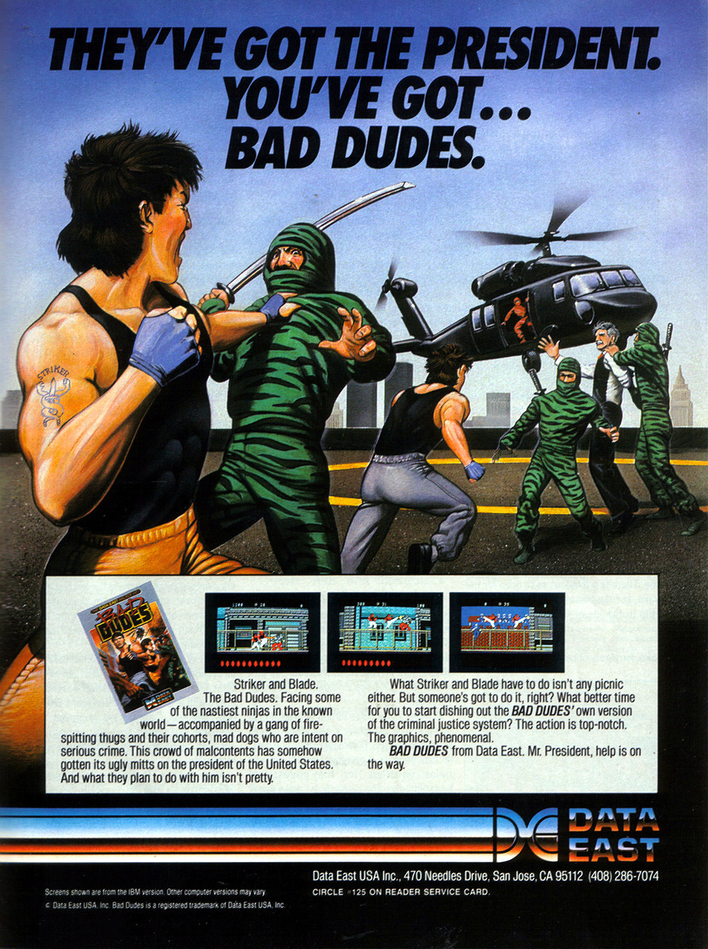 Bad Dudes Download - GameFabrique