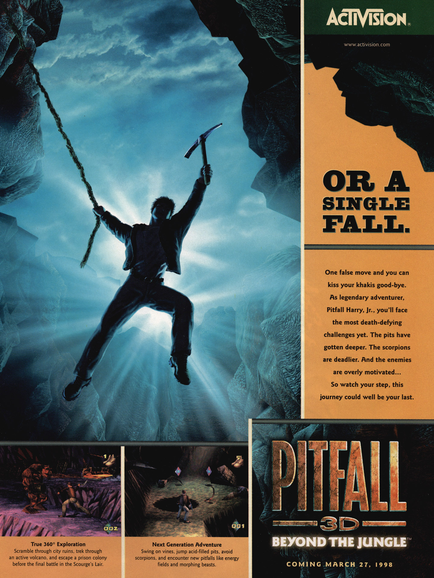 Pitfall 3D: Beyond the Jungle Download - GameFabrique