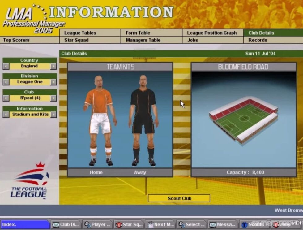 LMA Professional Manager 2005 Download - GameFabrique